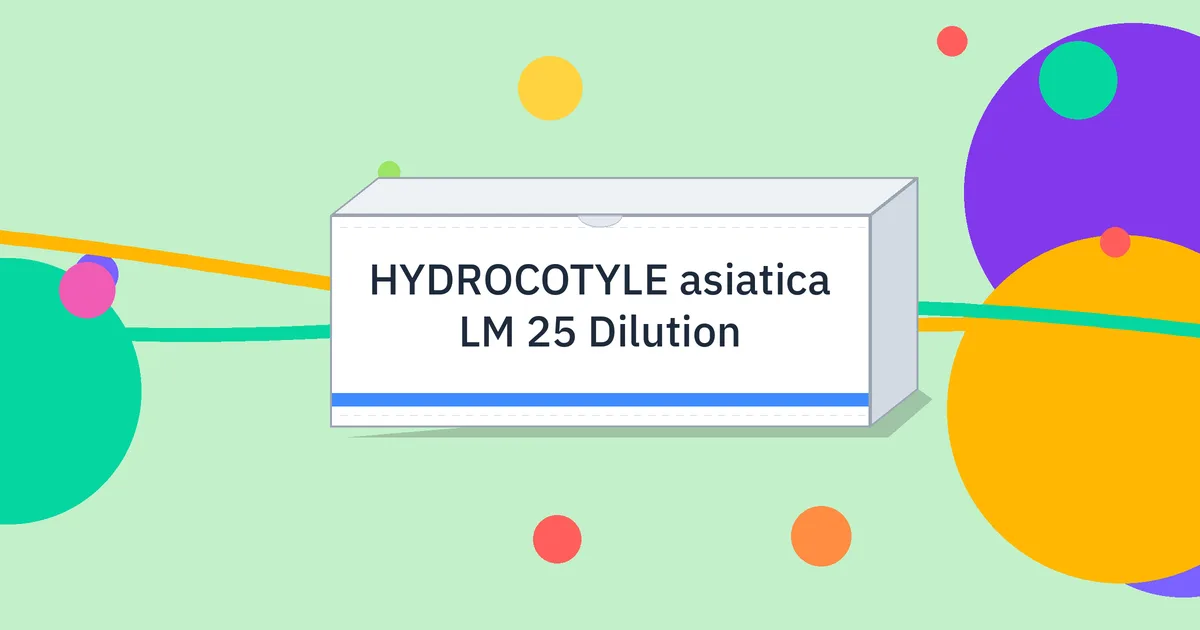 Symbolbild: Packung mit der Aufschrift HYDROCOTYLE asiatica LM 25 Dilution (PZN 13556934) – Verfügbarkeit und Bezug in Apotheken in Frankfurt am Main