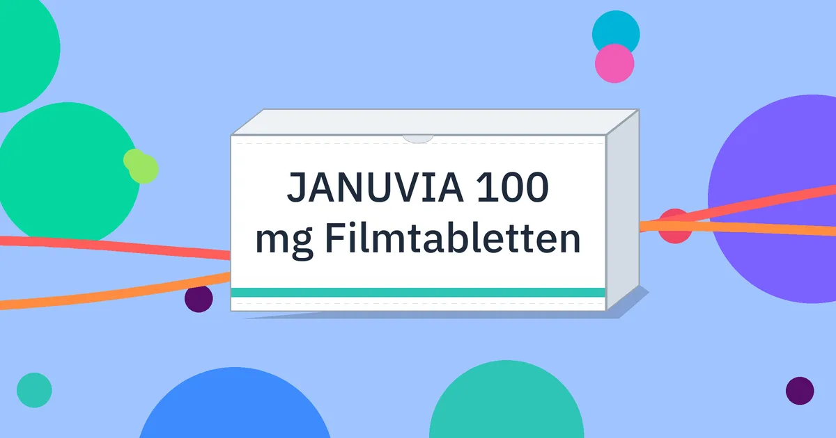 Symbolbild: Packung mit der Aufschrift JANUVIA 100 mg Filmtabletten (PZN 18822406) – Verfügbarkeit und Bezug in Apotheken in Frankfurt am Main