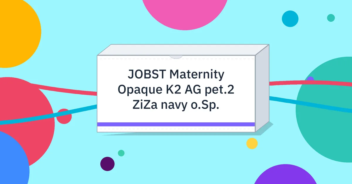 Symbolbild: Packung mit der Aufschrift JOBST Maternity Opaque K2 AG pet.2 ZiZa navy o.Sp. (PZN 15860731) – Verfügbarkeit und Bezug in Apotheken in Frankfurt am Main