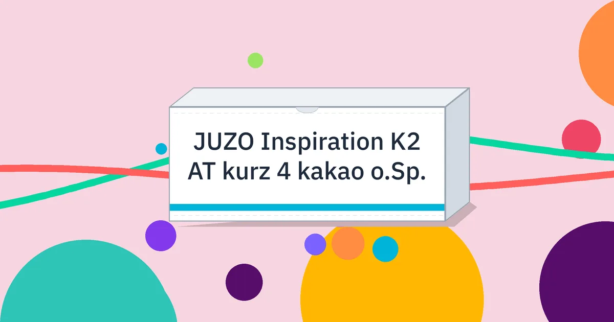 Symbolbild: Packung mit der Aufschrift JUZO Inspiration K2 AT kurz 4 kakao o.Sp. (PZN 14931179) – Verfügbarkeit und Bezug in Apotheken in Frankfurt am Main
