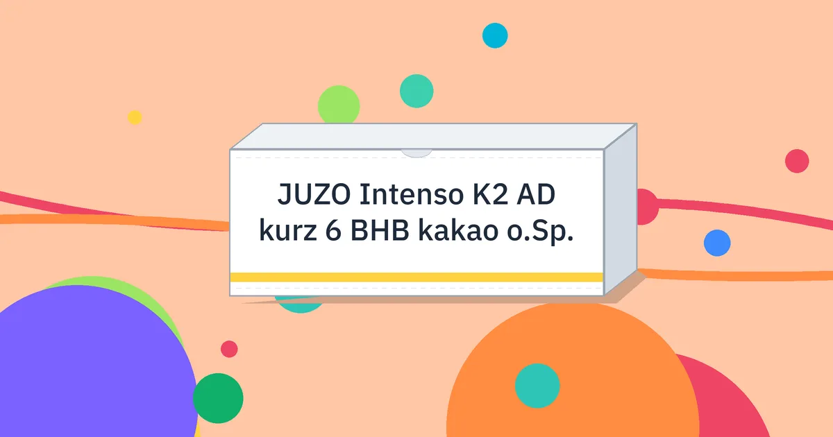 Symbolbild: Packung mit der Aufschrift JUZO Intenso K2 AD kurz 6 BHB kakao o.Sp. (PZN 18625344) – Verfügbarkeit und Bezug in Apotheken in Frankfurt am Main