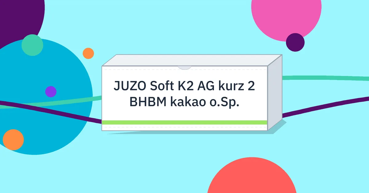 Symbolbild: Packung mit der Aufschrift JUZO Soft K2 AG kurz 2 BHBM kakao o.Sp. (PZN 14861898) – Verfügbarkeit und Bezug in Apotheken in Frankfurt am Main