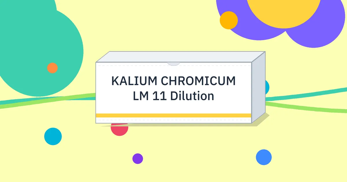 Symbolbild: Packung mit der Aufschrift KALIUM CHROMICUM LM 11 Dilution (PZN 12919197) – Verfügbarkeit und Bezug in Apotheken in Frankfurt am Main
