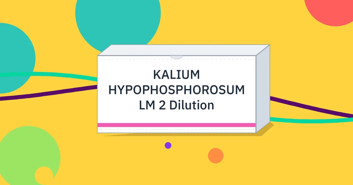 Symbolbild: Packung mit der Aufschrift KALIUM HYPOPHOSPHOROSUM LM 2 Dilution (PZN 12921857) – Verfügbarkeit und Bezug in Apotheken in Frankfurt am Main