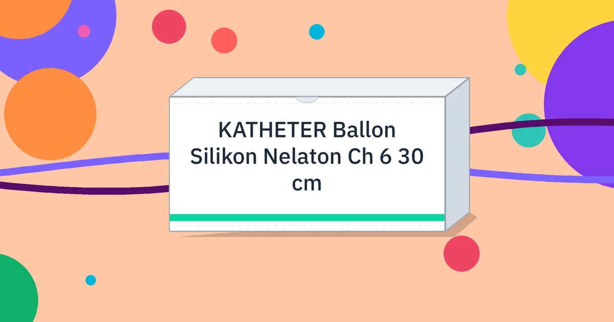 Symbolbild: Packung mit der Aufschrift KATHETER Ballon Silikon Nelaton Ch 6 30 cm (PZN 01085547) – Verfügbarkeit und Bezug in Apotheken in Frankfurt am Main