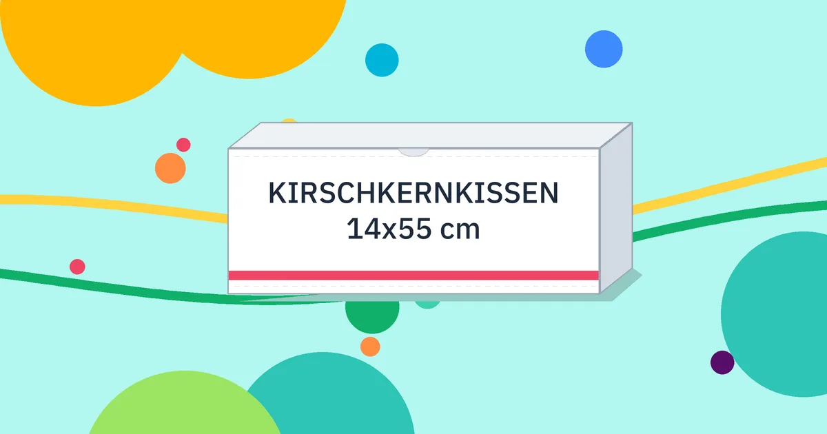 Symbolbild: Packung mit der Aufschrift KIRSCHKERNKISSEN 14x55 cm (PZN 03135870) – Verfügbarkeit und Bezug in Apotheken in Frankfurt am Main