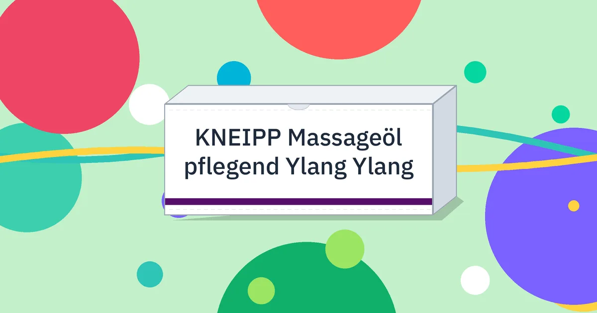 Symbolbild: Packung mit der Aufschrift KNEIPP Massageöl pflegend Ylang Ylang (PZN 00817273) – Verfügbarkeit und Bezug in Apotheken in Frankfurt am Main