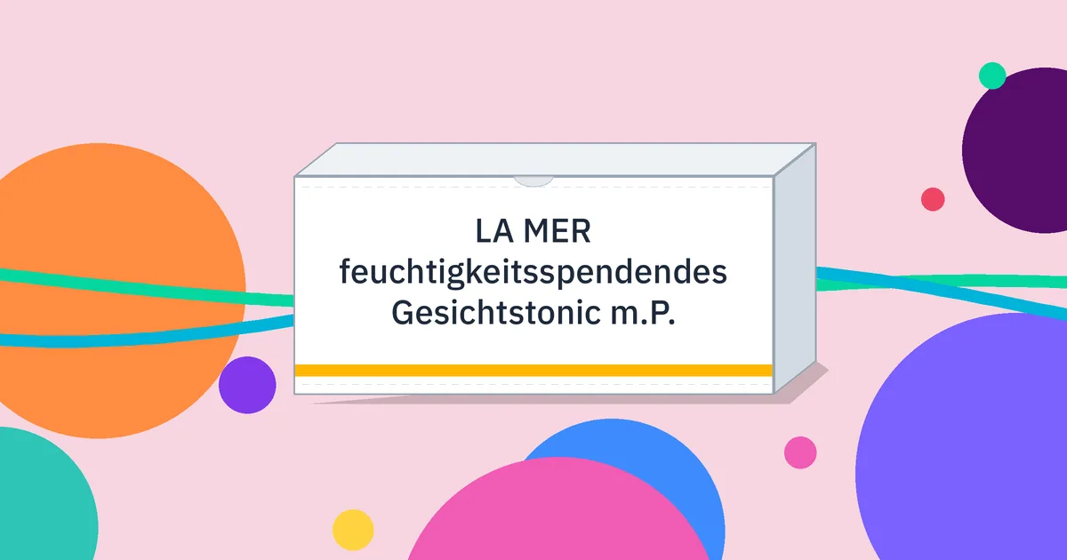 Symbolbild: Packung mit der Aufschrift LA MER feuchtigkeitsspendendes Gesichtstonic m.P. (PZN 17400962) – Verfügbarkeit und Bezug in Apotheken in Frankfurt am Main