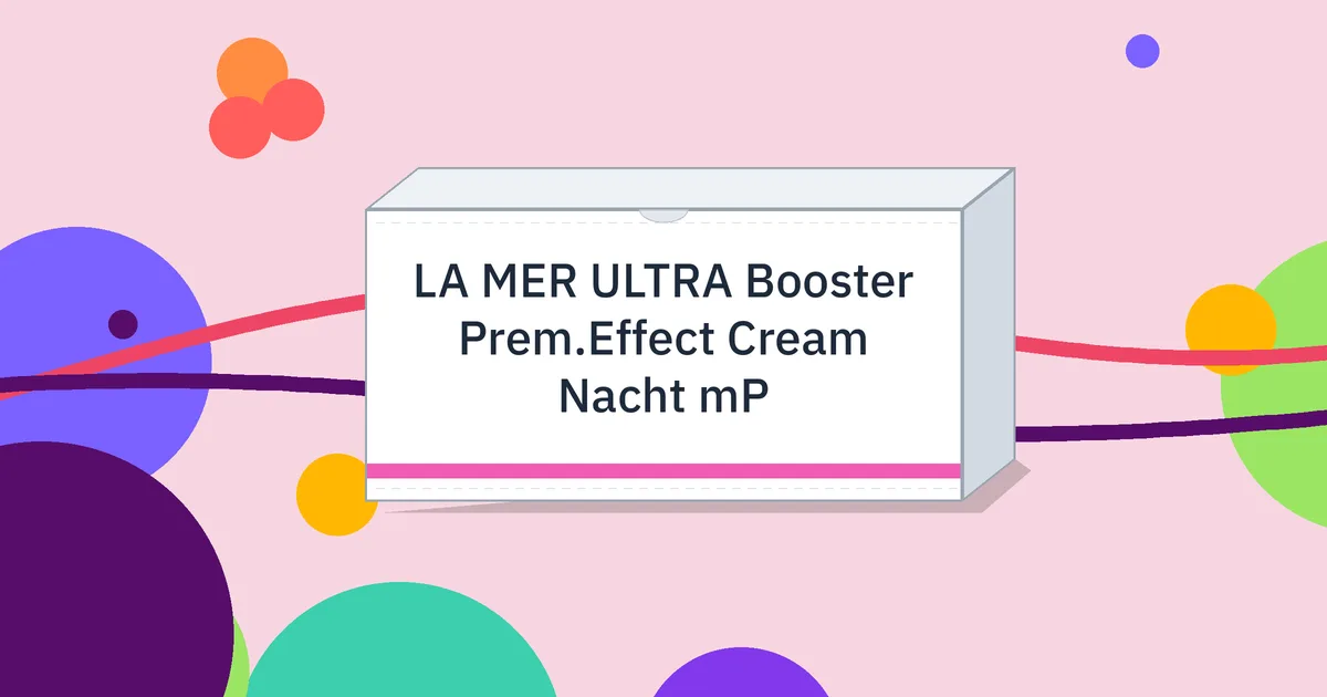 Symbolbild: Packung mit der Aufschrift LA MER ULTRA Booster Prem.Effect Cream Nacht mP (PZN 18320509) – Verfügbarkeit und Bezug in Apotheken in Frankfurt am Main