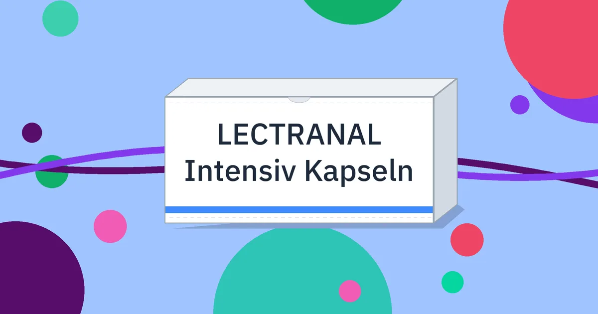 Symbolbild: Packung mit der Aufschrift LECTRANAL Intensiv Kapseln (PZN 17454403) – Verfügbarkeit und Bezug in Apotheken in Frankfurt am Main