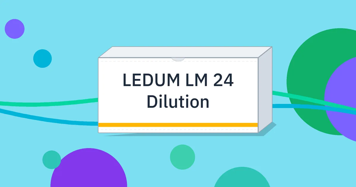 Symbolbild: Packung mit der Aufschrift LEDUM LM 24 Dilution (PZN 12930336) – Verfügbarkeit und Bezug in Apotheken in Frankfurt am Main