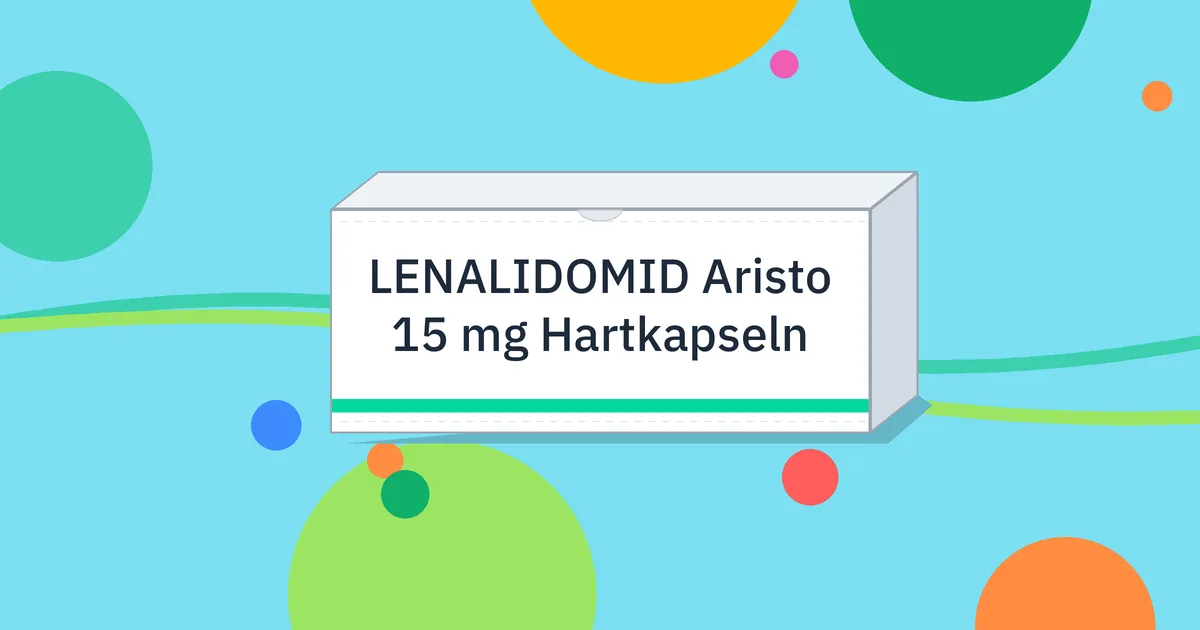Symbolbild: Packung mit der Aufschrift LENALIDOMID Aristo 15 mg Hartkapseln (PZN 17573987) – Verfügbarkeit und Bezug in Apotheken in Frankfurt am Main