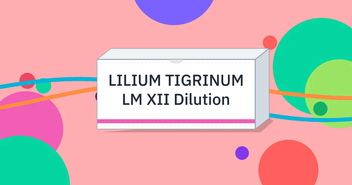 Symbolbild: Packung mit der Aufschrift LILIUM TIGRINUM LM XII Dilution (PZN 04496110) – Verfügbarkeit und Bezug in Apotheken in Frankfurt am Main