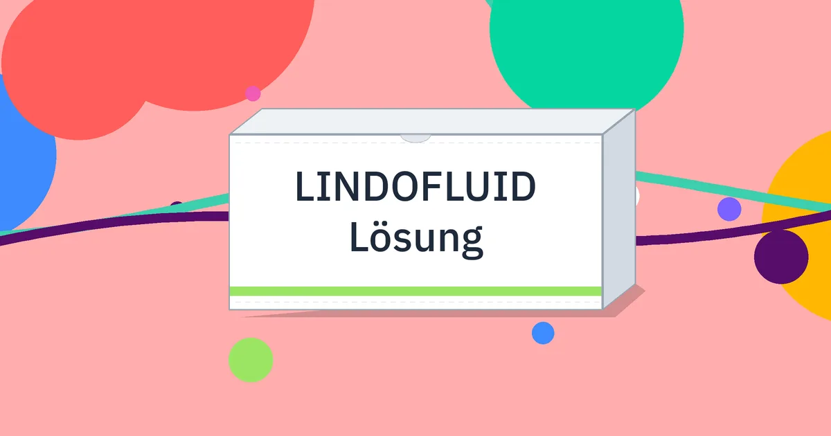 Symbolbild: Packung mit der Aufschrift LINDOFLUID Lösung (PZN 00422534) – Verfügbarkeit und Bezug in Apotheken in Frankfurt am Main