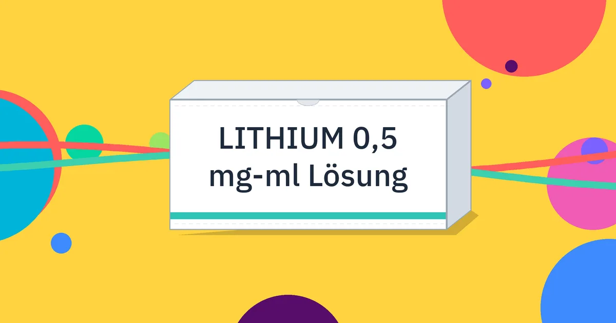 Symbolbild: Packung mit der Aufschrift LITHIUM 0,5 mg-ml Lösung (PZN 20305670) – Verfügbarkeit und Bezug in Apotheken in Frankfurt am Main