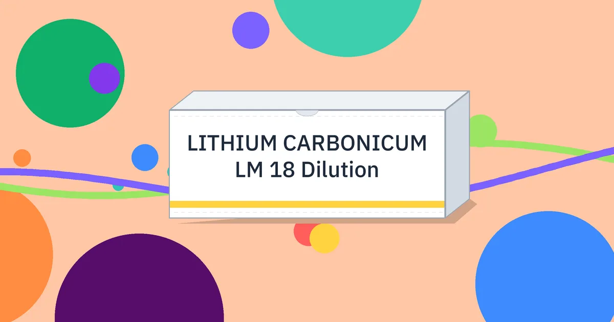 Symbolbild: Packung mit der Aufschrift LITHIUM CARBONICUM LM 18 Dilution (PZN 03505054) – Verfügbarkeit und Bezug in Apotheken in Frankfurt am Main