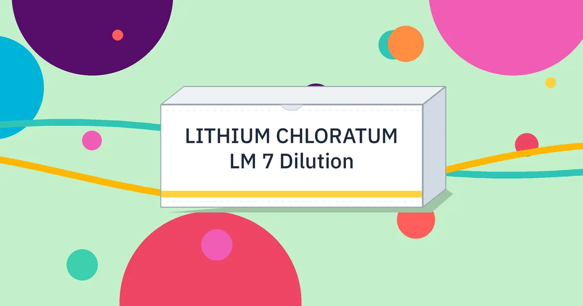 Symbolbild: Packung mit der Aufschrift LITHIUM CHLORATUM LM 7 Dilution (PZN 12931956) – Verfügbarkeit und Bezug in Apotheken in Frankfurt am Main