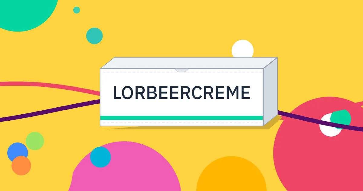 Symbolbild: Packung mit der Aufschrift LORBEERCREME (PZN 16325514) – Verfügbarkeit und Bezug in Apotheken in Frankfurt am Main