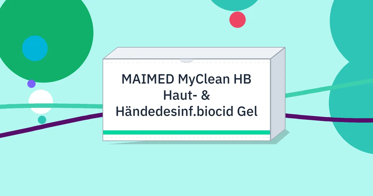 Symbolbild: Packung mit der Aufschrift MAIMED MyClean HB Haut- & Händedesinf.biocid Gel (PZN 19270363) – Verfügbarkeit und Bezug in Apotheken in Frankfurt am Main