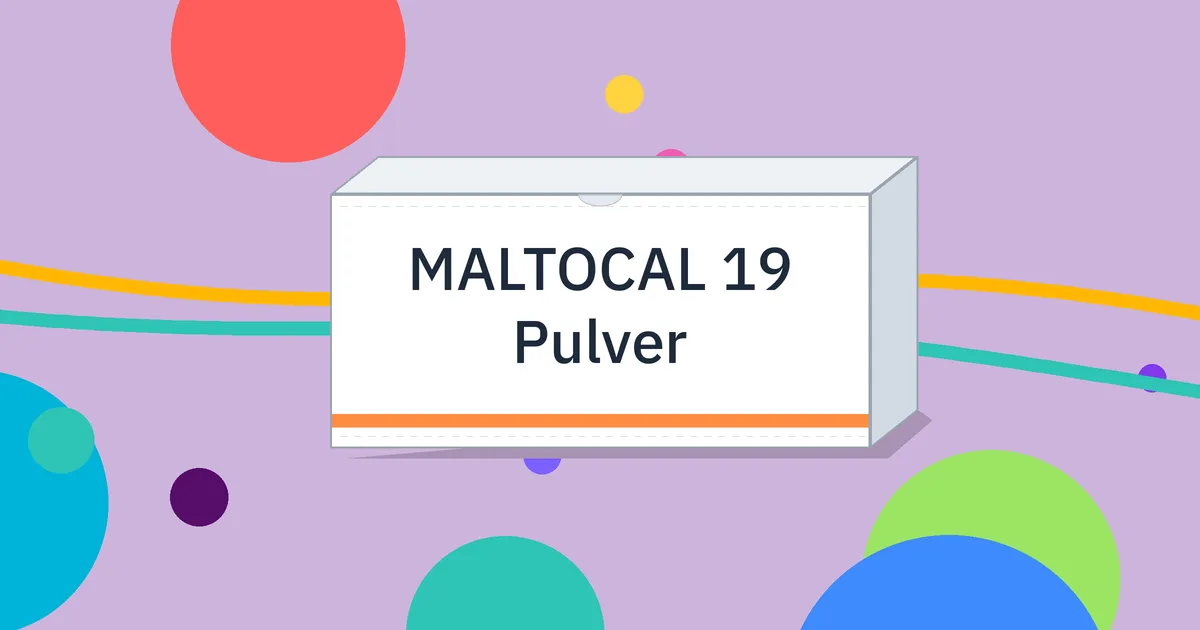 Symbolbild: Packung mit der Aufschrift MALTOCAL 19 Pulver (PZN 00746780) – Verfügbarkeit und Bezug in Apotheken in Frankfurt am Main