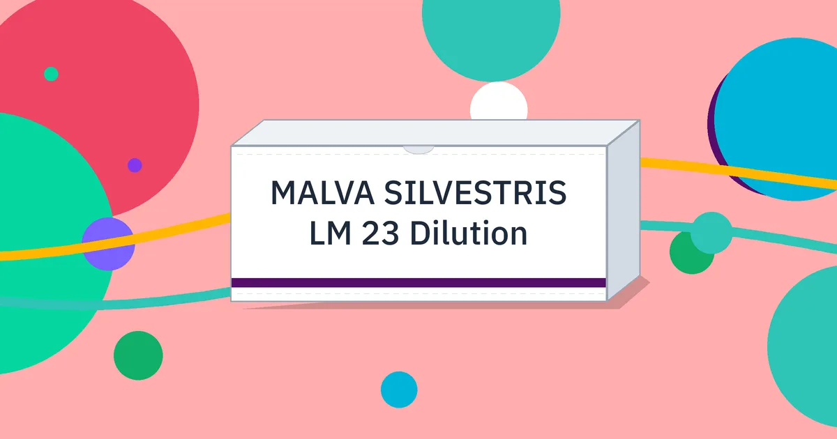 Symbolbild: Packung mit der Aufschrift MALVA SILVESTRIS LM 23 Dilution (PZN 13540028) – Verfügbarkeit und Bezug in Apotheken in Frankfurt am Main