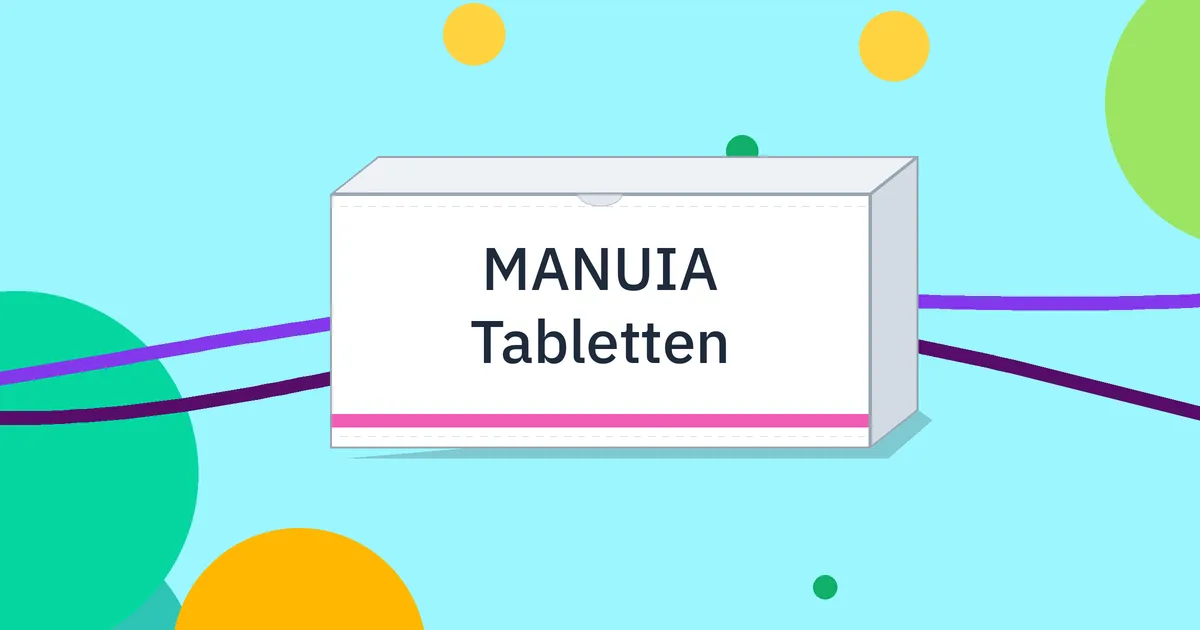 Symbolbild: Packung mit der Aufschrift MANUIA Tabletten (PZN 06789520) – Verfügbarkeit und Bezug in Apotheken in Frankfurt am Main