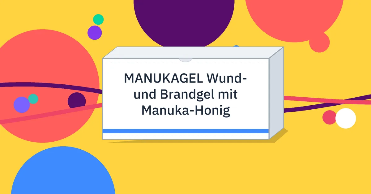 Symbolbild: Packung mit der Aufschrift MANUKAGEL Wund- und Brandgel mit Manuka-Honig (PZN 20306221) – Verfügbarkeit und Bezug in Apotheken in Frankfurt am Main
