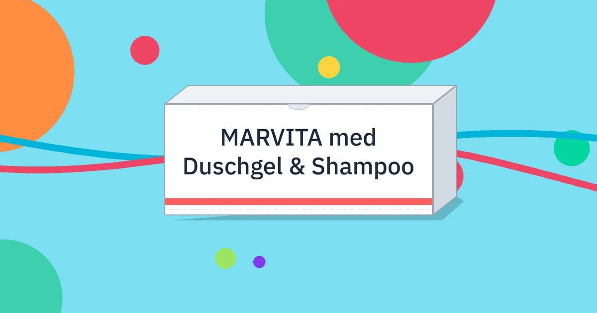 Symbolbild: Packung mit der Aufschrift MARVITA med Duschgel & Shampoo (PZN 13903057) – Verfügbarkeit und Bezug in Apotheken in Frankfurt am Main