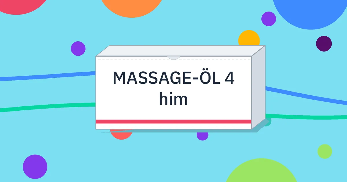 Symbolbild: Packung mit der Aufschrift MASSAGE-ÖL 4 him (PZN 16842238) – Verfügbarkeit und Bezug in Apotheken in Frankfurt am Main