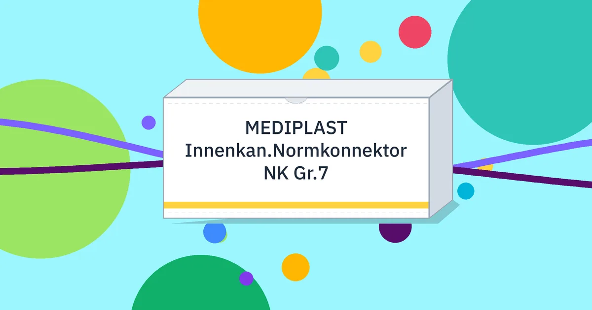 Symbolbild: Packung mit der Aufschrift MEDIPLAST Innenkan.Normkonnektor NK Gr.7 (PZN 04528005) – Verfügbarkeit und Bezug in Apotheken in Frankfurt am Main