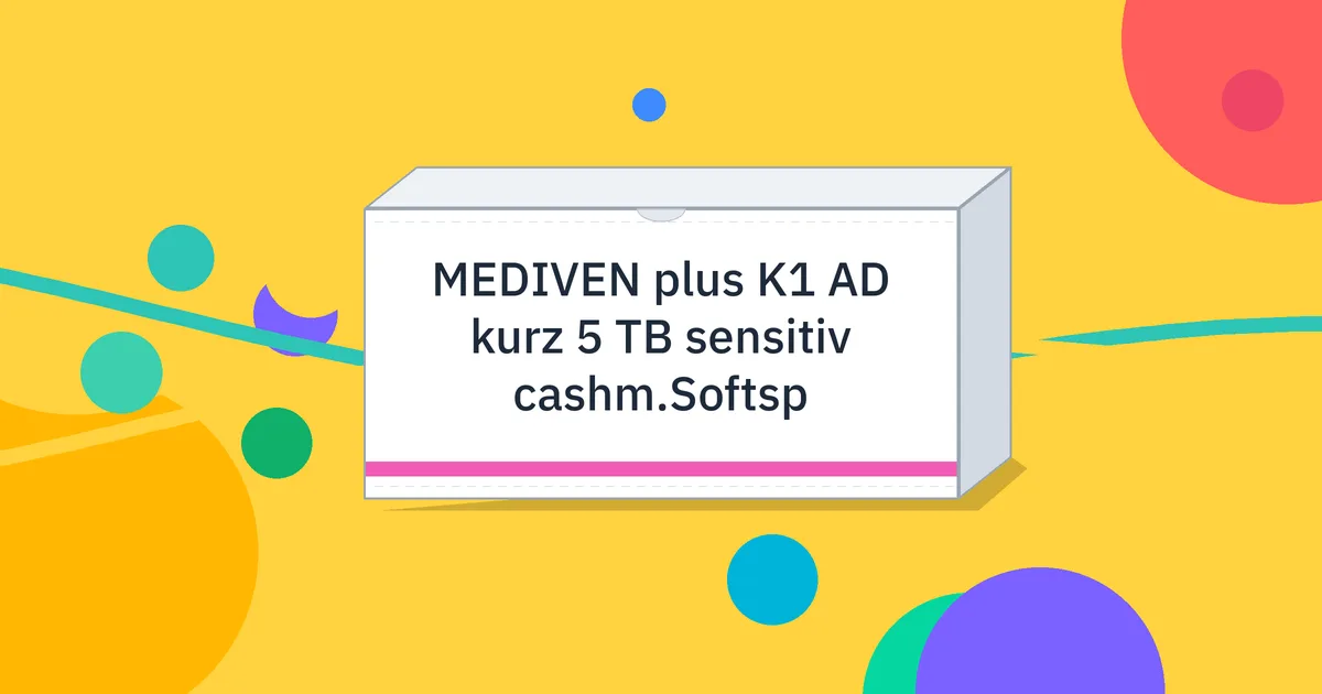 Symbolbild: Packung mit der Aufschrift MEDIVEN plus K1 AD kurz 5 TB sensitiv cashm.Softsp (PZN 15053344) – Verfügbarkeit und Bezug in Apotheken in Frankfurt am Main