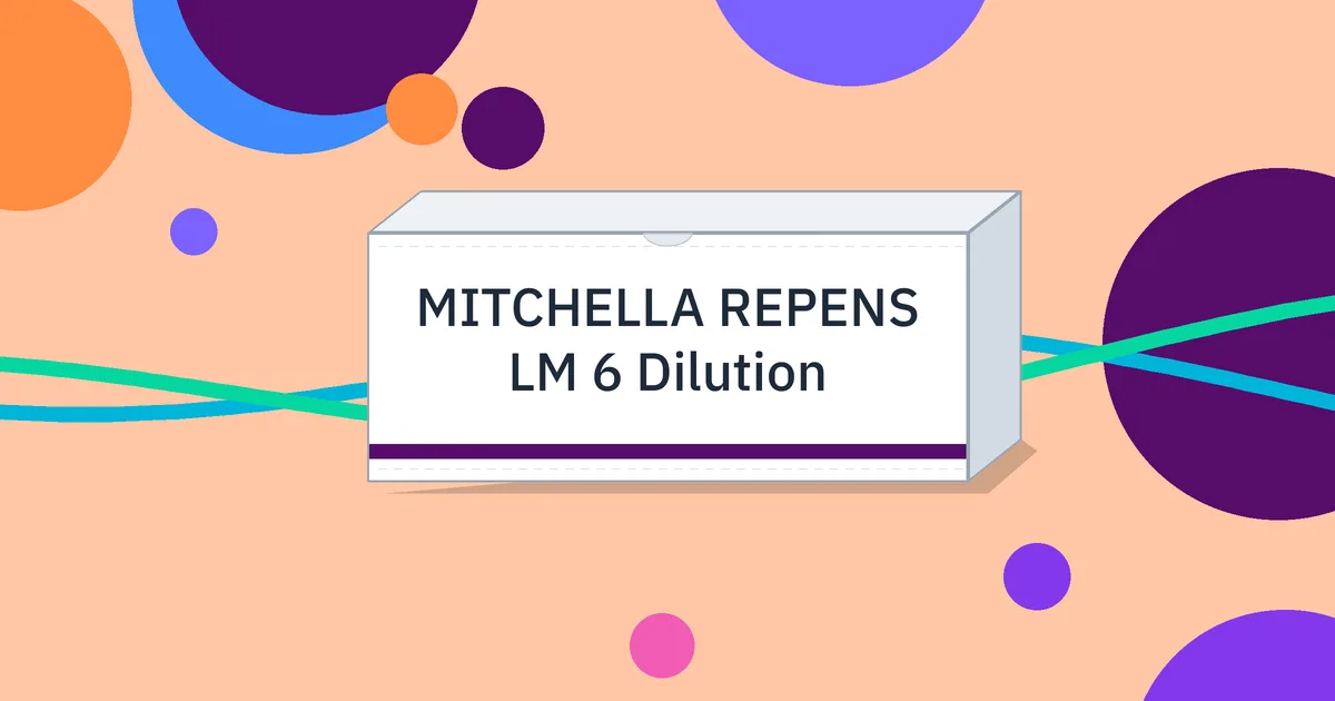 Symbolbild: Packung mit der Aufschrift MITCHELLA REPENS LM 6 Dilution (PZN 13609257) – Verfügbarkeit und Bezug in Apotheken in Frankfurt am Main