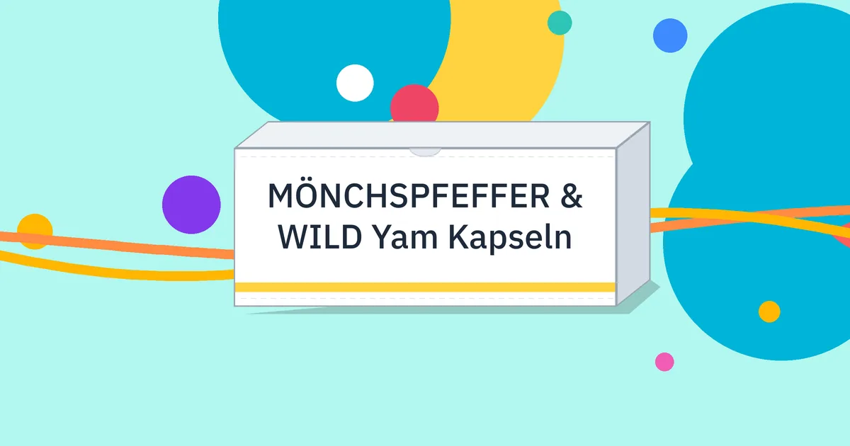 Symbolbild: Packung mit der Aufschrift MÖNCHSPFEFFER & WILD Yam Kapseln (PZN 18666573) – Verfügbarkeit und Bezug in Apotheken in Frankfurt am Main
