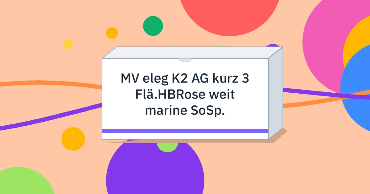 Symbolbild: Packung mit der Aufschrift MV eleg K2 AG kurz 3 Flä.HBRose weit marine SoSp. (PZN 15706964) – Verfügbarkeit und Bezug in Apotheken in Frankfurt am Main