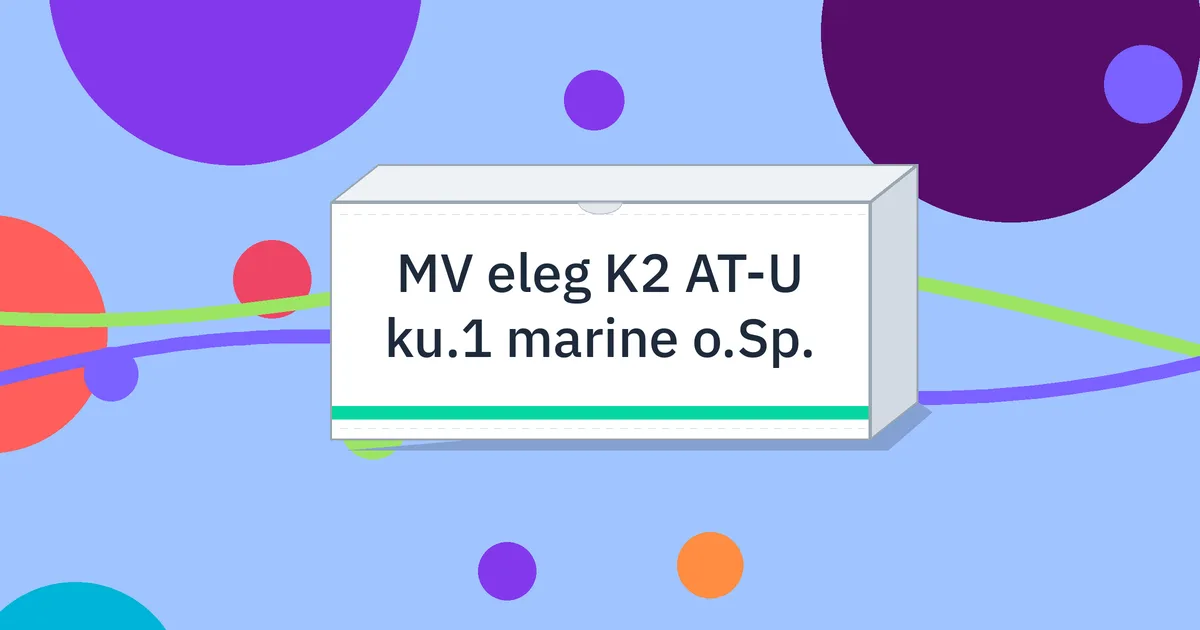 Symbolbild: Packung mit der Aufschrift MV eleg K2 AT-U ku.1 marine o.Sp. (PZN 15292014) – Verfügbarkeit und Bezug in Apotheken in Frankfurt am Main