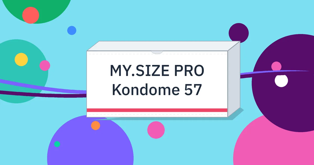 Symbolbild: Packung mit der Aufschrift MY.SIZE PRO Kondome 57 (PZN 17575236) – Verfügbarkeit und Bezug in Apotheken in Frankfurt am Main