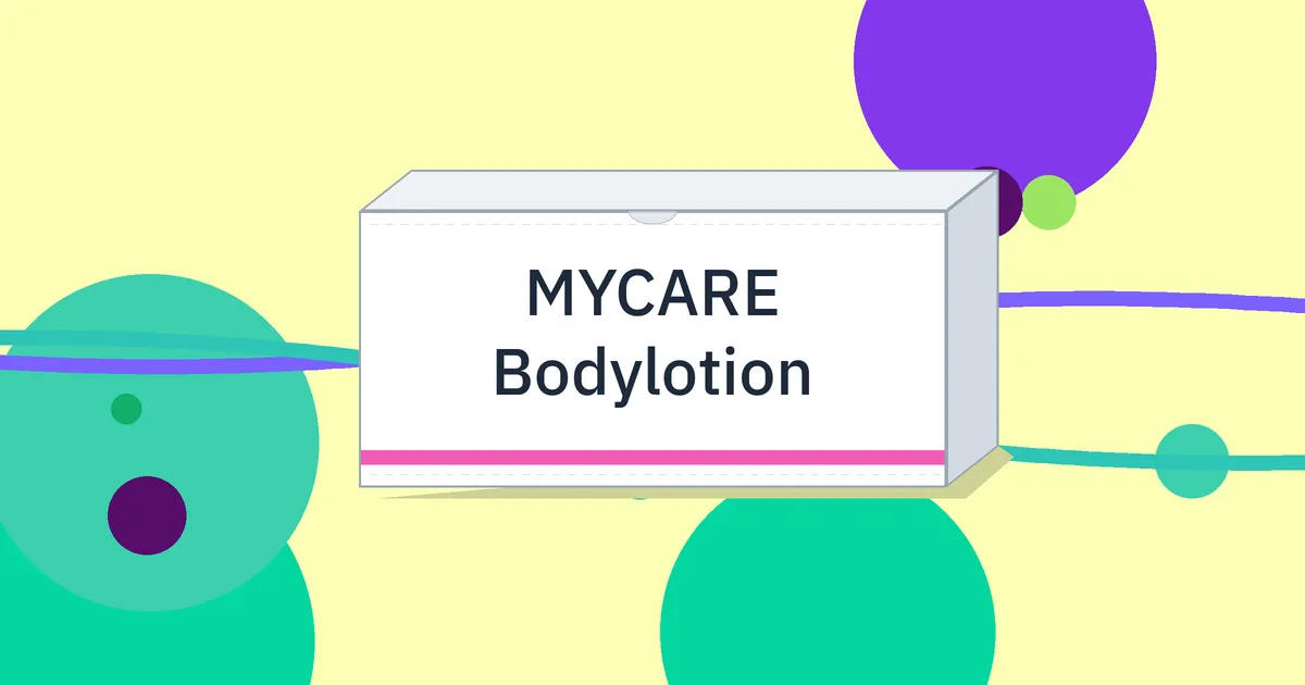 Symbolbild: Packung mit der Aufschrift MYCARE Bodylotion (PZN 20409926) – Verfügbarkeit und Bezug in Apotheken in Frankfurt am Main