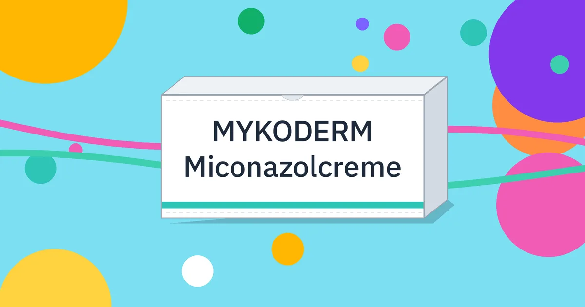Symbolbild: Packung mit der Aufschrift MYKODERM Miconazolcreme (PZN 01469236) – Verfügbarkeit und Bezug in Apotheken in Frankfurt am Main