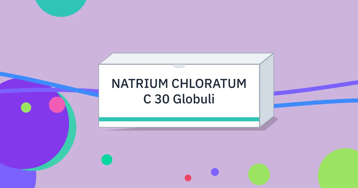 Symbolbild: Packung mit der Aufschrift NATRIUM CHLORATUM C 30 Globuli (PZN 02890647) – Verfügbarkeit und Bezug in Apotheken in Frankfurt am Main