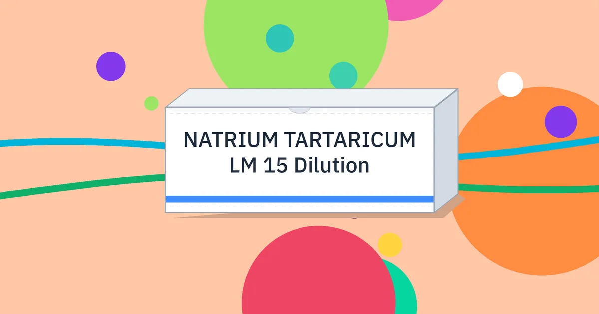 Symbolbild: Packung mit der Aufschrift NATRIUM TARTARICUM LM 15 Dilution (PZN 12967724) – Verfügbarkeit und Bezug in Apotheken in Frankfurt am Main