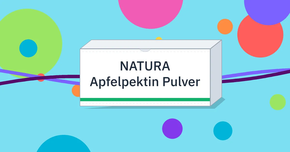 Symbolbild: Packung mit der Aufschrift NATURA Apfelpektin Pulver (PZN 16813136) – Verfügbarkeit und Bezug in Apotheken in Frankfurt am Main
