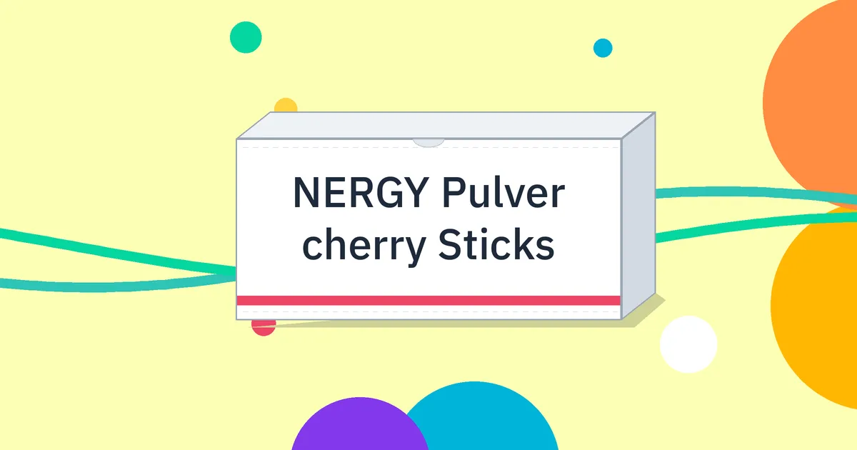 Symbolbild: Packung mit der Aufschrift NERGY Pulver cherry Sticks (PZN 17975036) – Verfügbarkeit und Bezug in Apotheken in Frankfurt am Main