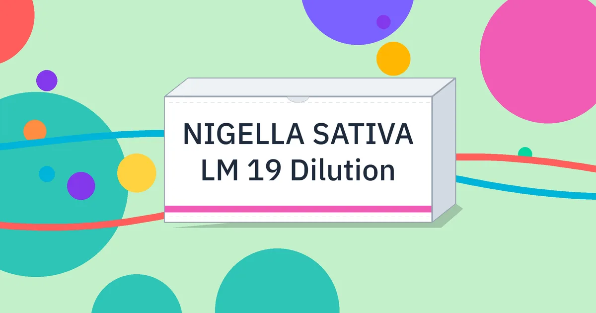 Symbolbild: Packung mit der Aufschrift NIGELLA SATIVA LM 19 Dilution (PZN 13618724) – Verfügbarkeit und Bezug in Apotheken in Frankfurt am Main