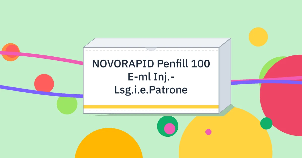 Symbolbild: Packung mit der Aufschrift NOVORAPID Penfill 100 E-ml Inj.-Lsg.i.e.Patrone (PZN 06732945) – Verfügbarkeit und Bezug in Apotheken in Frankfurt am Main