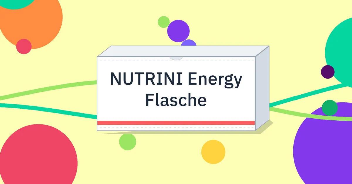 Symbolbild: Packung mit der Aufschrift NUTRINI Energy Flasche (PZN 20323283) – Verfügbarkeit und Bezug in Apotheken in Frankfurt am Main