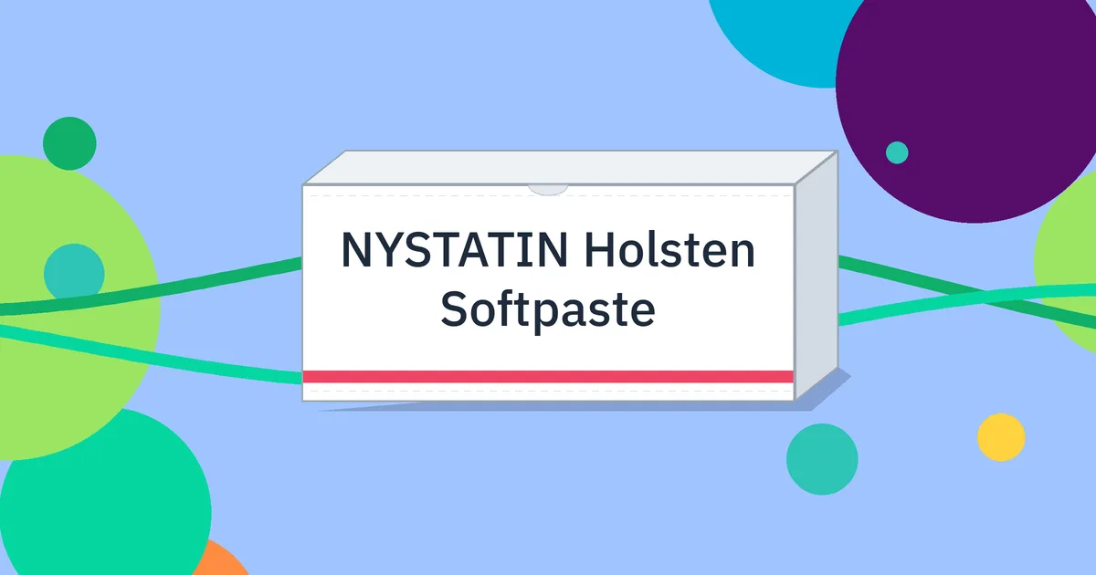 Symbolbild: Packung mit der Aufschrift NYSTATIN Holsten Softpaste (PZN 01684696) – Verfügbarkeit und Bezug in Apotheken in Frankfurt am Main