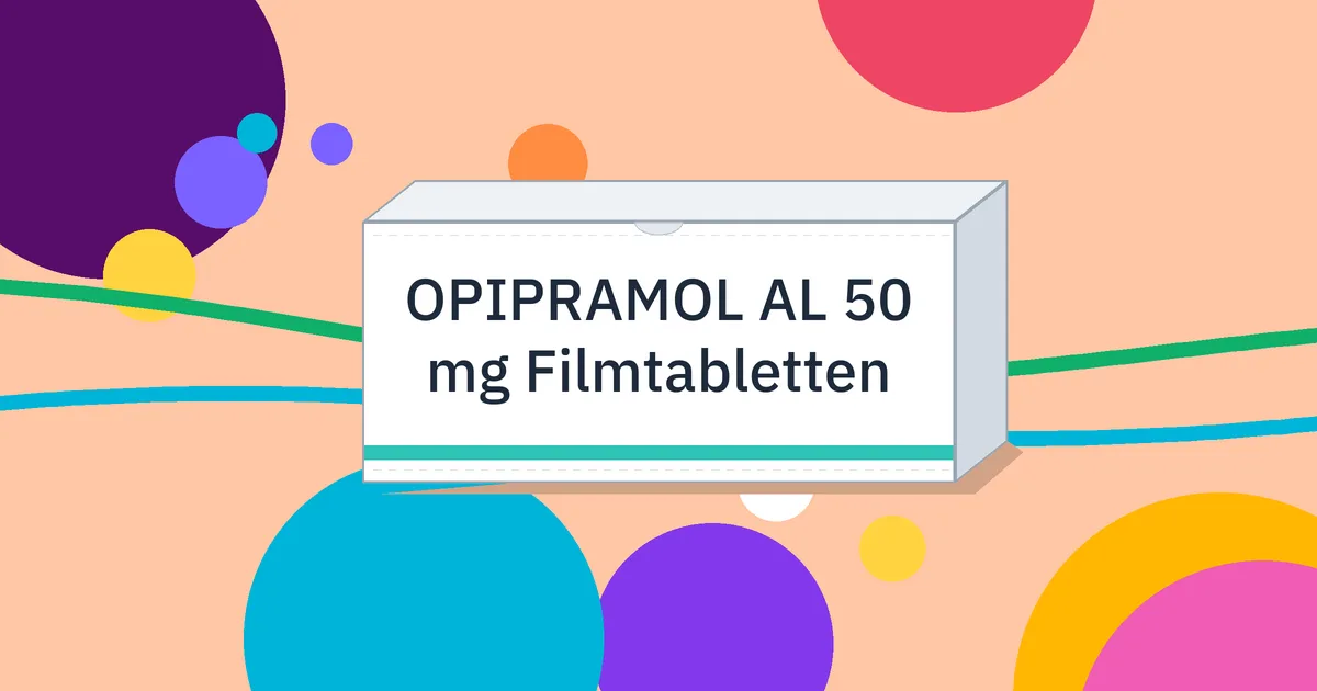 Symbolbild: Packung mit der Aufschrift OPIPRAMOL AL 50 mg Filmtabletten (PZN 04782034) – Verfügbarkeit und Bezug in Apotheken in Frankfurt am Main
