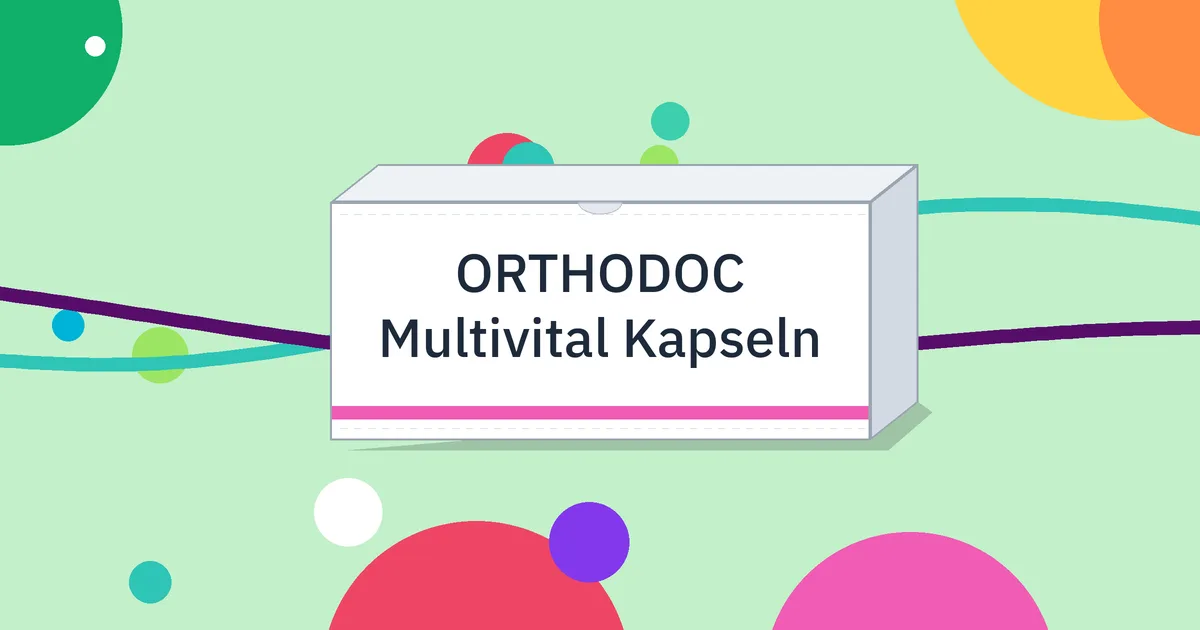 Symbolbild: Packung mit der Aufschrift ORTHODOC Multivital Kapseln (PZN 06325105) – Verfügbarkeit und Bezug in Apotheken in Frankfurt am Main