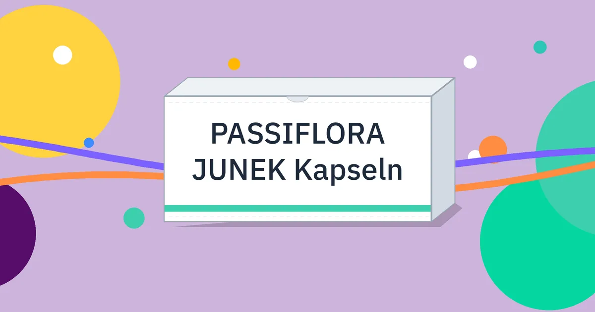 Symbolbild: Packung mit der Aufschrift PASSIFLORA JUNEK Kapseln (PZN 01091370) – Verfügbarkeit und Bezug in Apotheken in Frankfurt am Main