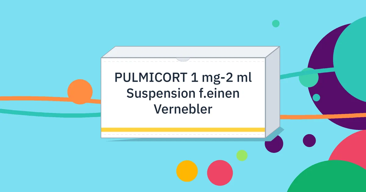 Symbolbild: Packung mit der Aufschrift PULMICORT 1 mg-2 ml Suspension f.einen Vernebler (PZN 07377908) – Verfügbarkeit und Bezug in Apotheken in Frankfurt am Main
